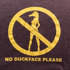 Shirts | No Duckface Brown Tshirt | Poshmark